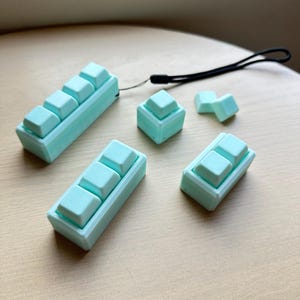 Custom Made Keyboard Keycaps Fidget Desk Toy Keychain | ASMR Clicky ...