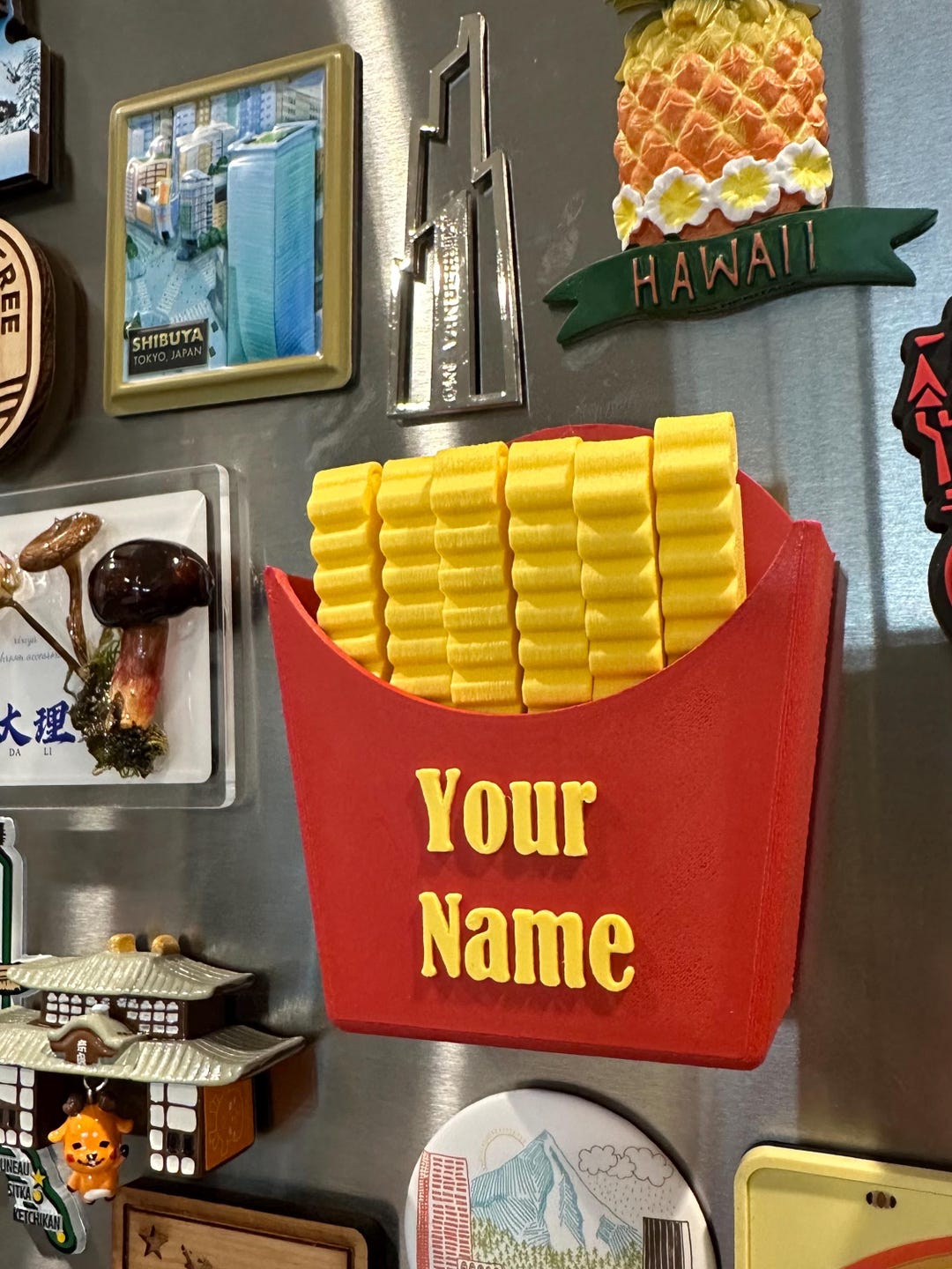 Personalized Magnet Style French Fry Snack Sealer (magnets Included ...