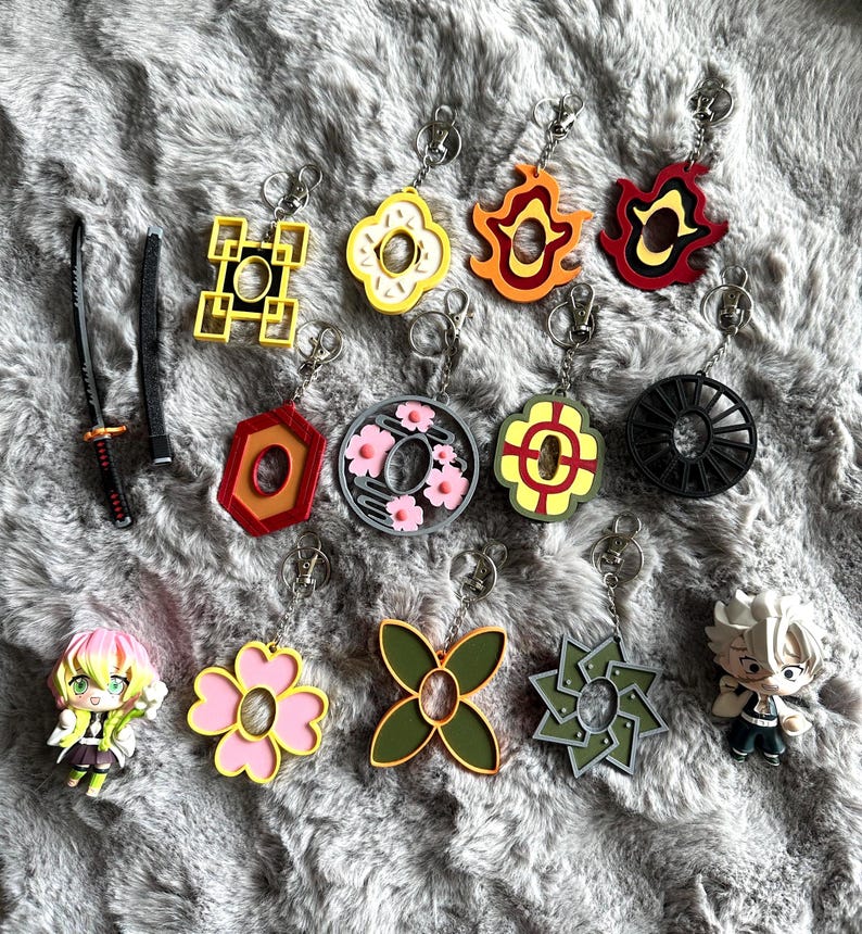 Demon Slayer Inspired Tsuba Keychain and Bag Charm| Infinity Castle ...