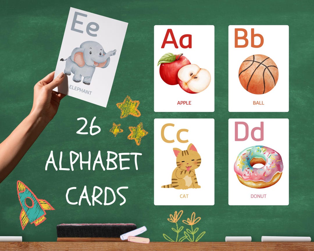 Printable Alphabet Cards | Preschool Alphabet Learning | Letters ...