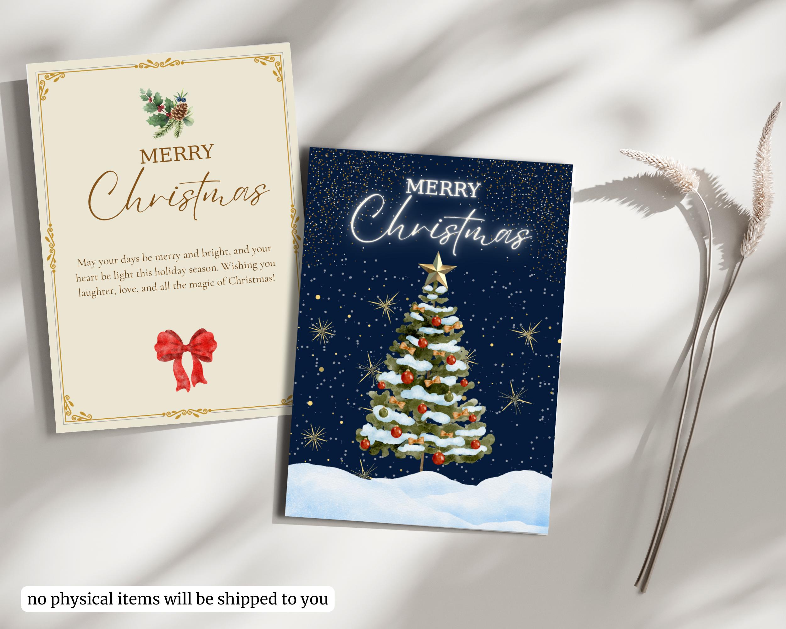 Printable Christmas Cards | Christmas Greeting Card | Holidays Cards ...
