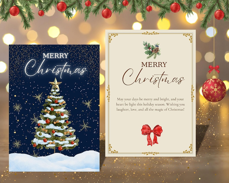 Printable Christmas Cards | Christmas Greeting Card | Holidays Cards ...