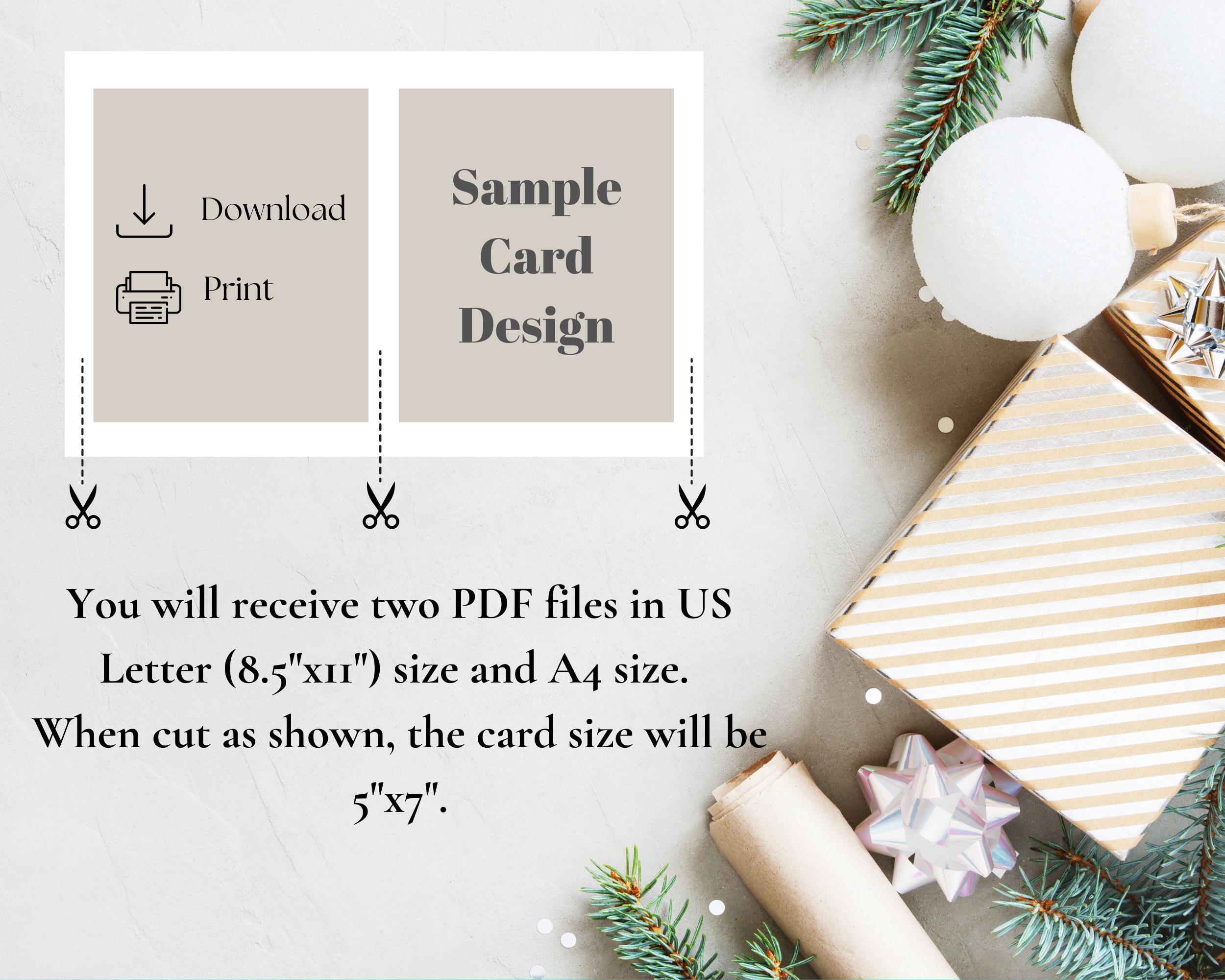 Printable Christmas Cards | Christmas Greeting Card | Holidays Cards ...