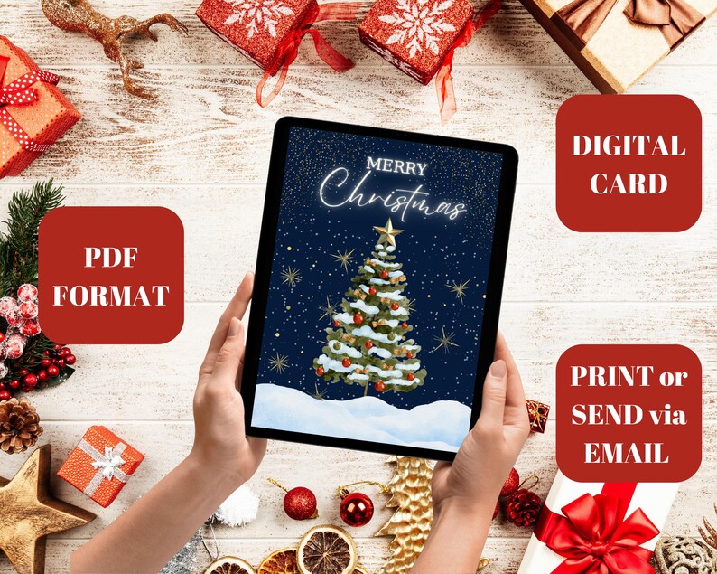 Printable Christmas Cards | Christmas Greeting Card | Holidays Cards ...