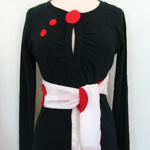 Sara Moe Felt Polka Dot Applique Embroidered Skirt Size S to M - Etsy