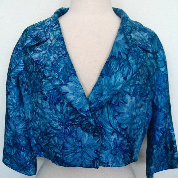 Blue Silk Jacket - Etsy