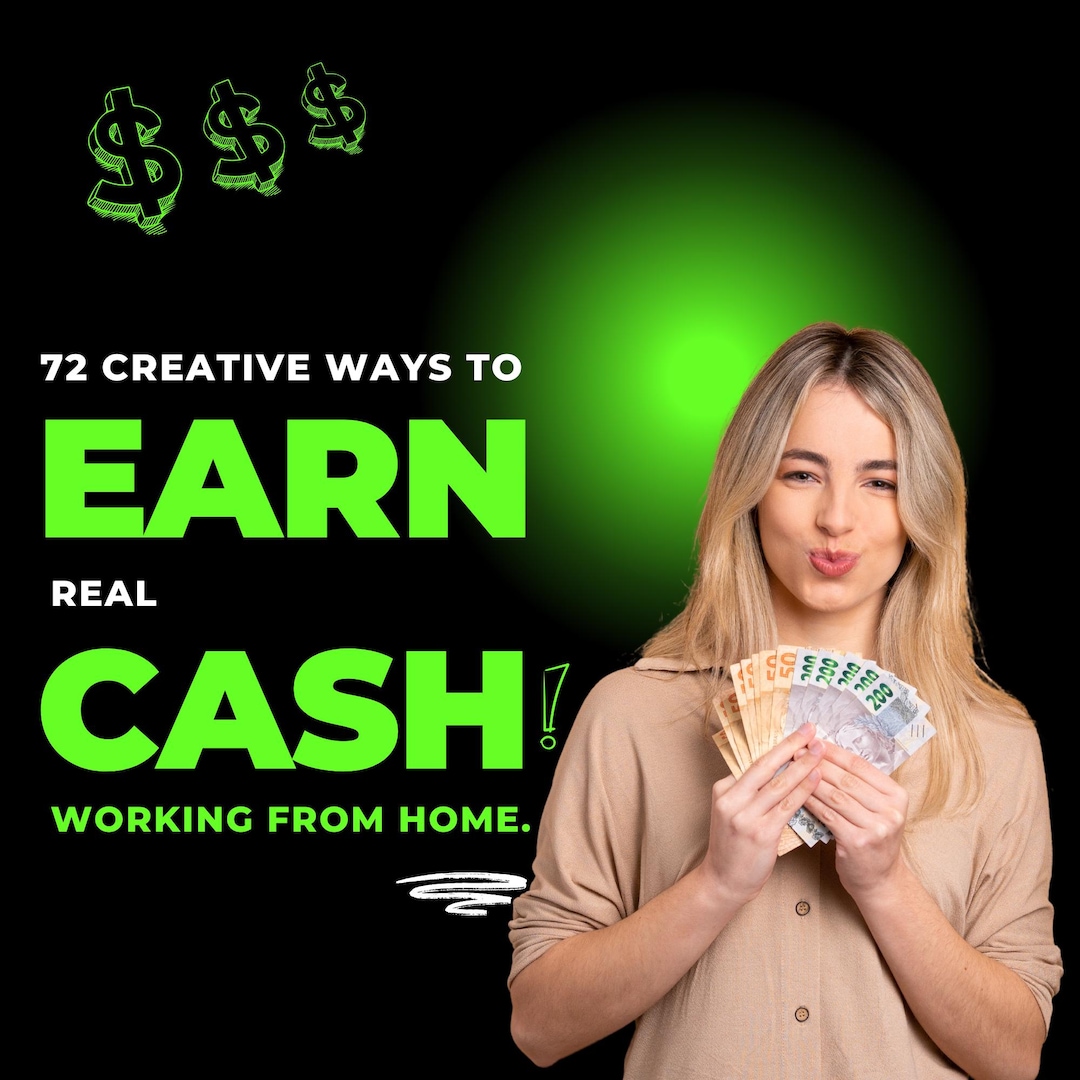 72 Creative Ways to Earn Real Cash Working From Home - Etsy
