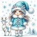 Winter Wonderland Fairy Girl Clipart | 10-premium Jpgs 300DPI ...