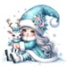 Winter Wonderland Fairy Girl Clipart | 10-premium Jpgs 300DPI ...