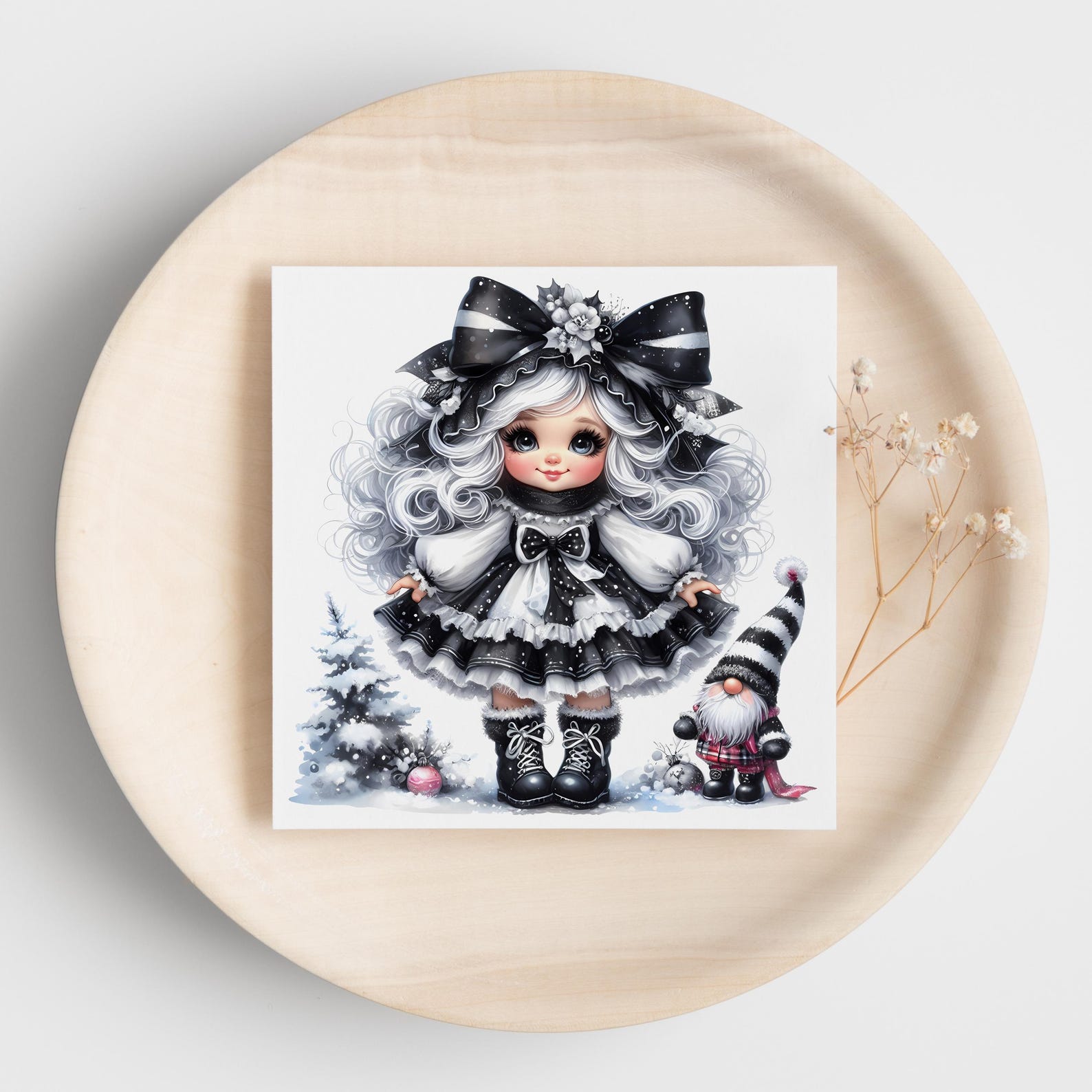 Winter Coquette Doll Clipart | 10-premium Jpegs 300 DPI | Doll Gnomes ...