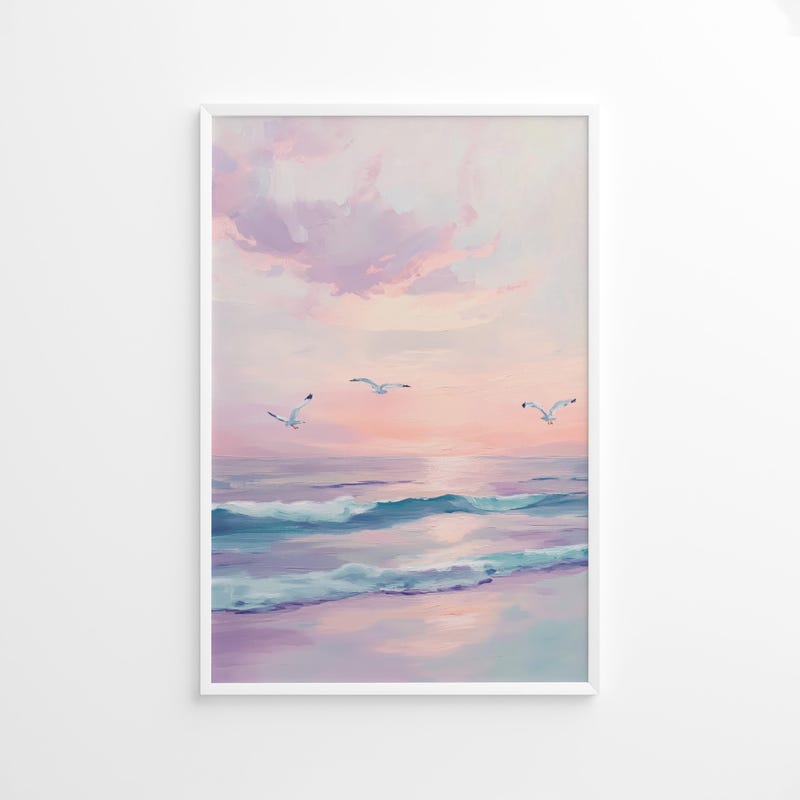 Soft Pastel Beach - Etsy