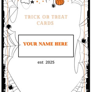 Halloween Family Bundle | Trick-or-treat Game Cards + Personalized ...