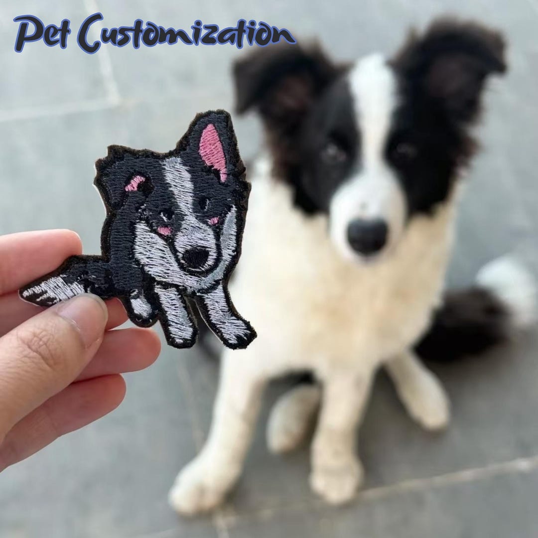 Custom Pet Patches ~ Embroidered Pet Patches ~ Pet Portrait Patches ~ Custom Pet Embroidered ...