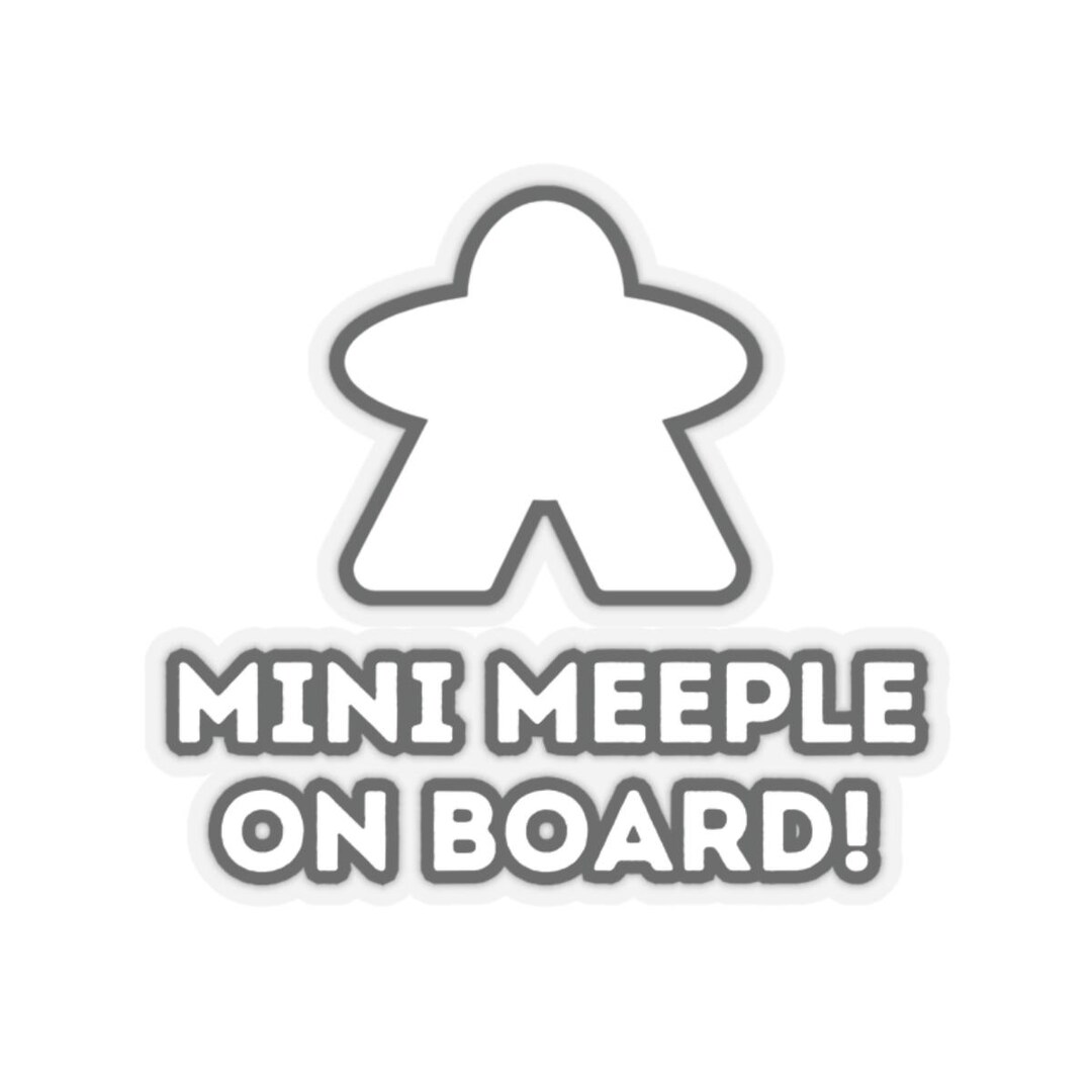 Funny Board Game Car Sticker Laptop | Mini Meeple on Board Sticker - Etsy