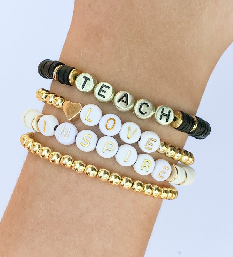 Teacher Gift | Teacher Appreciation Gift | Teacher Bracelet Gift | End ...