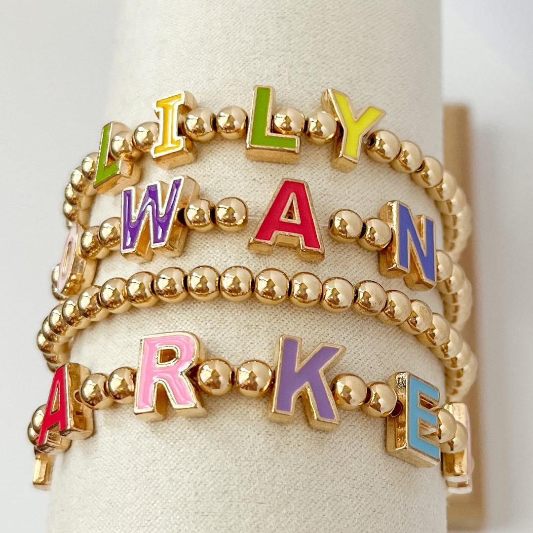 Personalized Name Bracelets, Initial Bracelets, Letter Bracelets ...