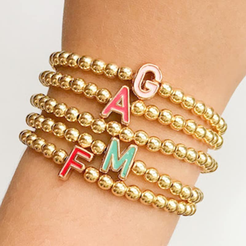 Initial Bracelet - Etsy