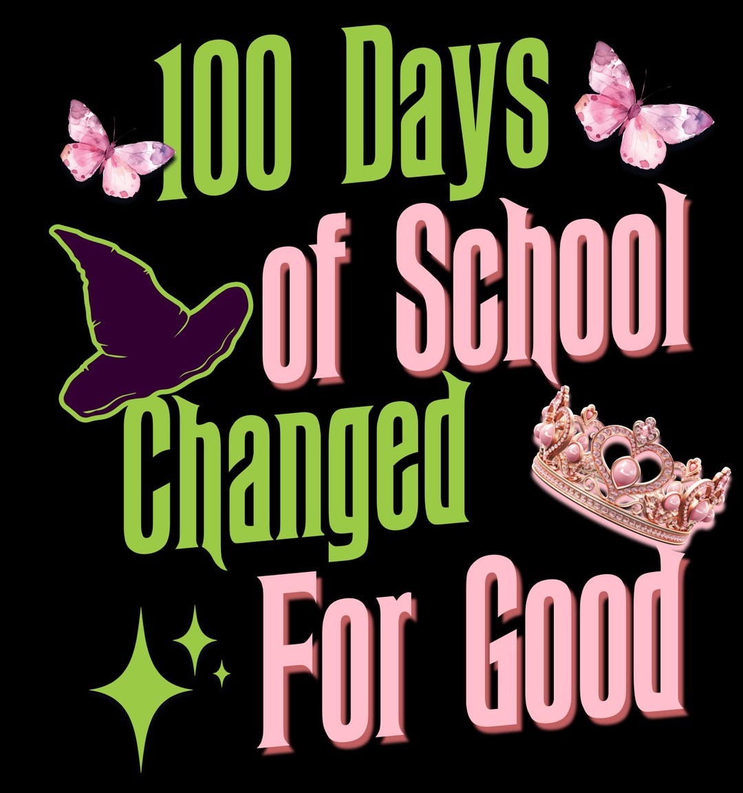 Wicked Theme 100 Days of School, 100th Day of School, Elementary Clip ...