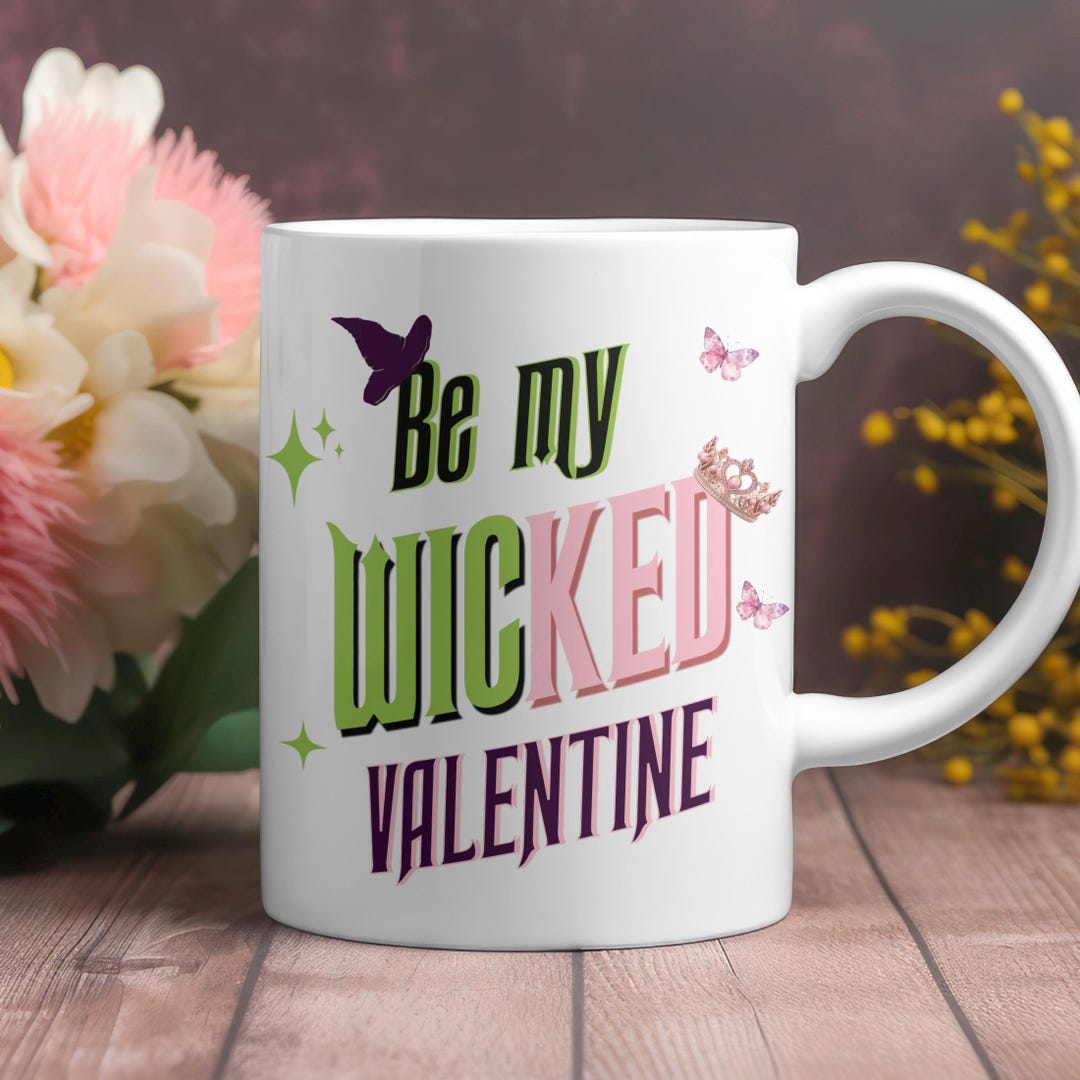 Be My Wicked Valentine Cup, Valentines Coffee Cup, Valentines Day Mug ...