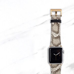 Apple Watch Band Roccia Python Print 40mm 38mm 42mm 44mm 49mm Faux ...