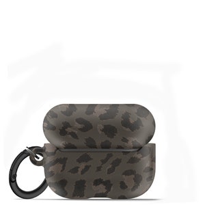 Black Leopard AirPod Case Animal Print Airpods Pro Hard Cover Keychain ...