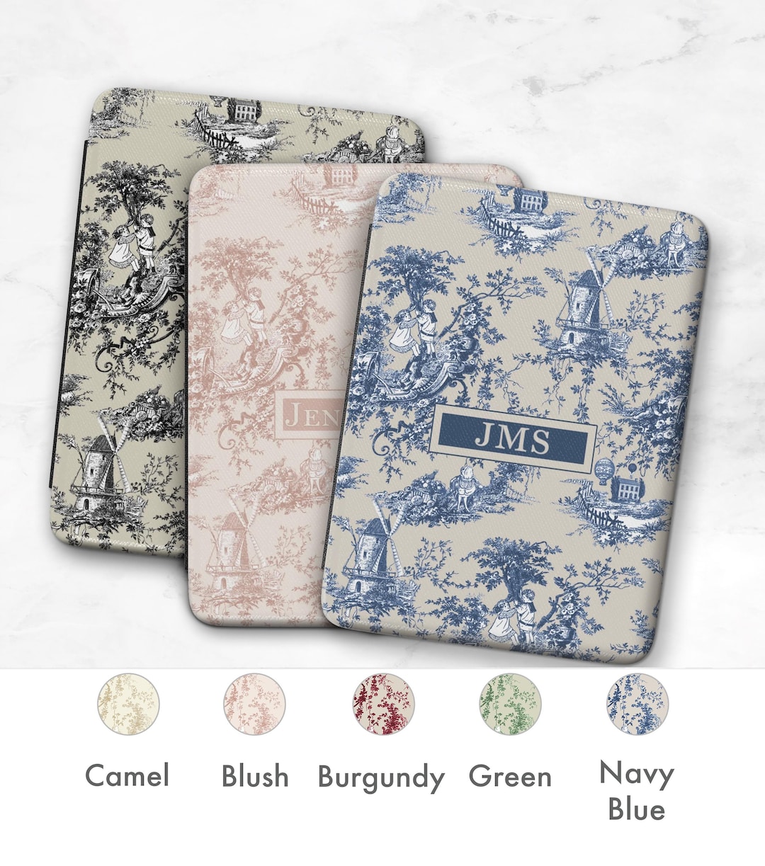 Personalized Toile Kindle Case – Custom Name Cover for Paperwhite 7 ...