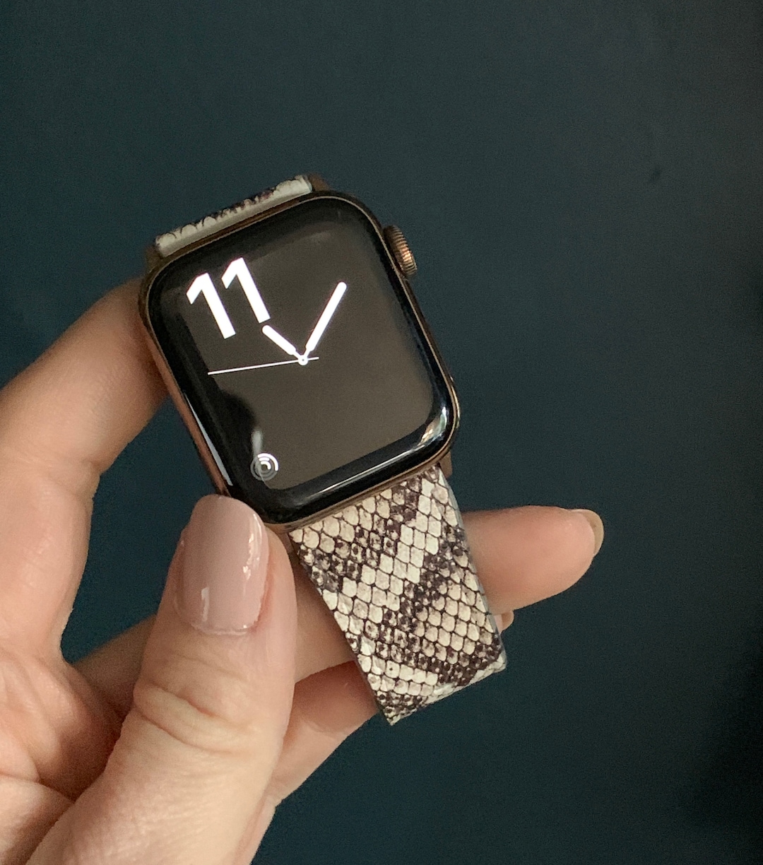Apple Watch Band Roccia Python Print 40mm 38mm 42mm 44mm 49mm Faux ...