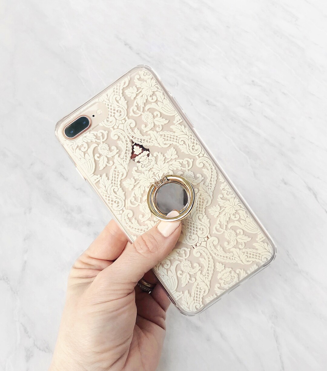 Phone Grip Ring Holder - Damask Case, iPhone or Galaxy Finger Grip ...