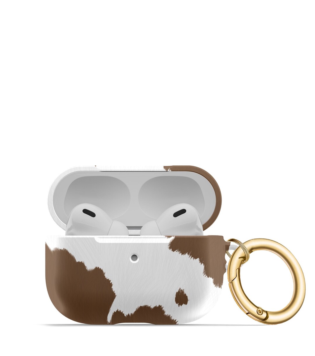 Cow Print AirPod Case Matte Brown and White Country Western Airpods Pro ...