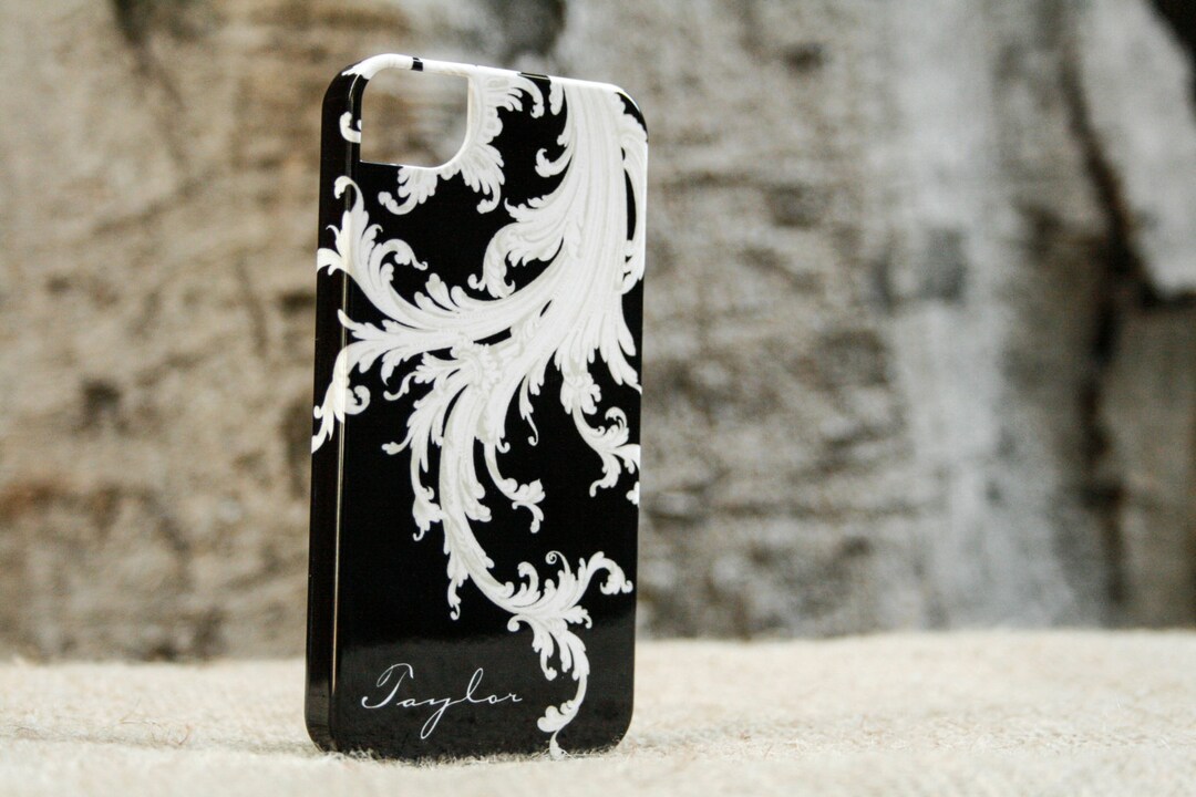 Personalized Samsung S20 Black and Cream iPhone 14 13 17e 16e Max ...