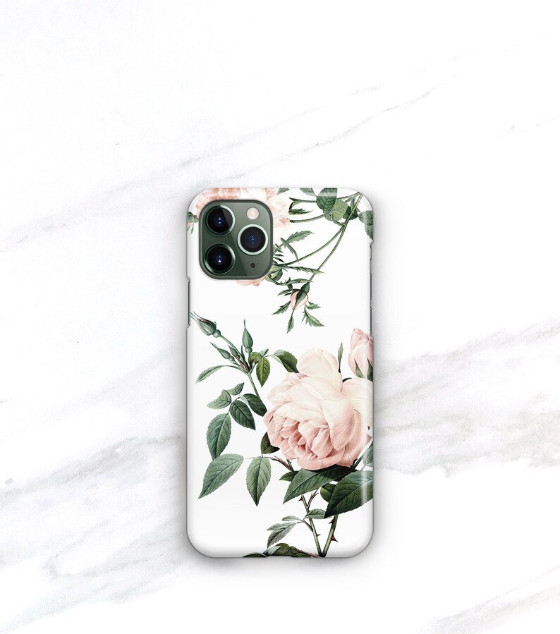 Floral Iphone Case Pink Roses Personalized Iphone 13 12 Pro - Etsy Ireland