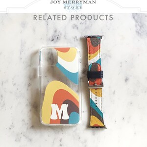 Retro Apple Watch Band 41mm 45mm 42mm 44mm 49mm Groovy Vegan Leather ...