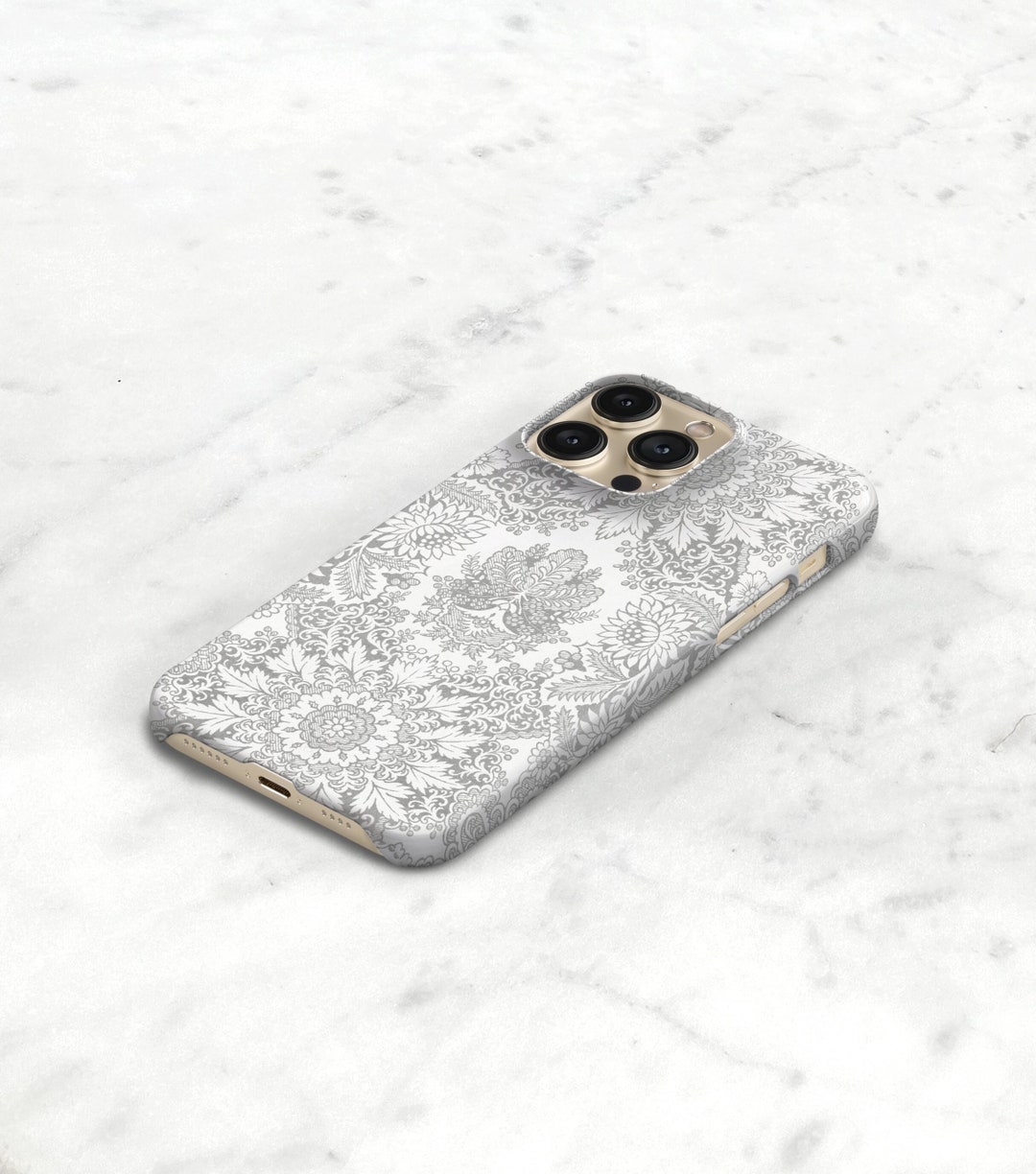 Bohemian Gray Phone Case iPhone 16 16e 15 14 13 Magsafe 12 17 Galaxy ...