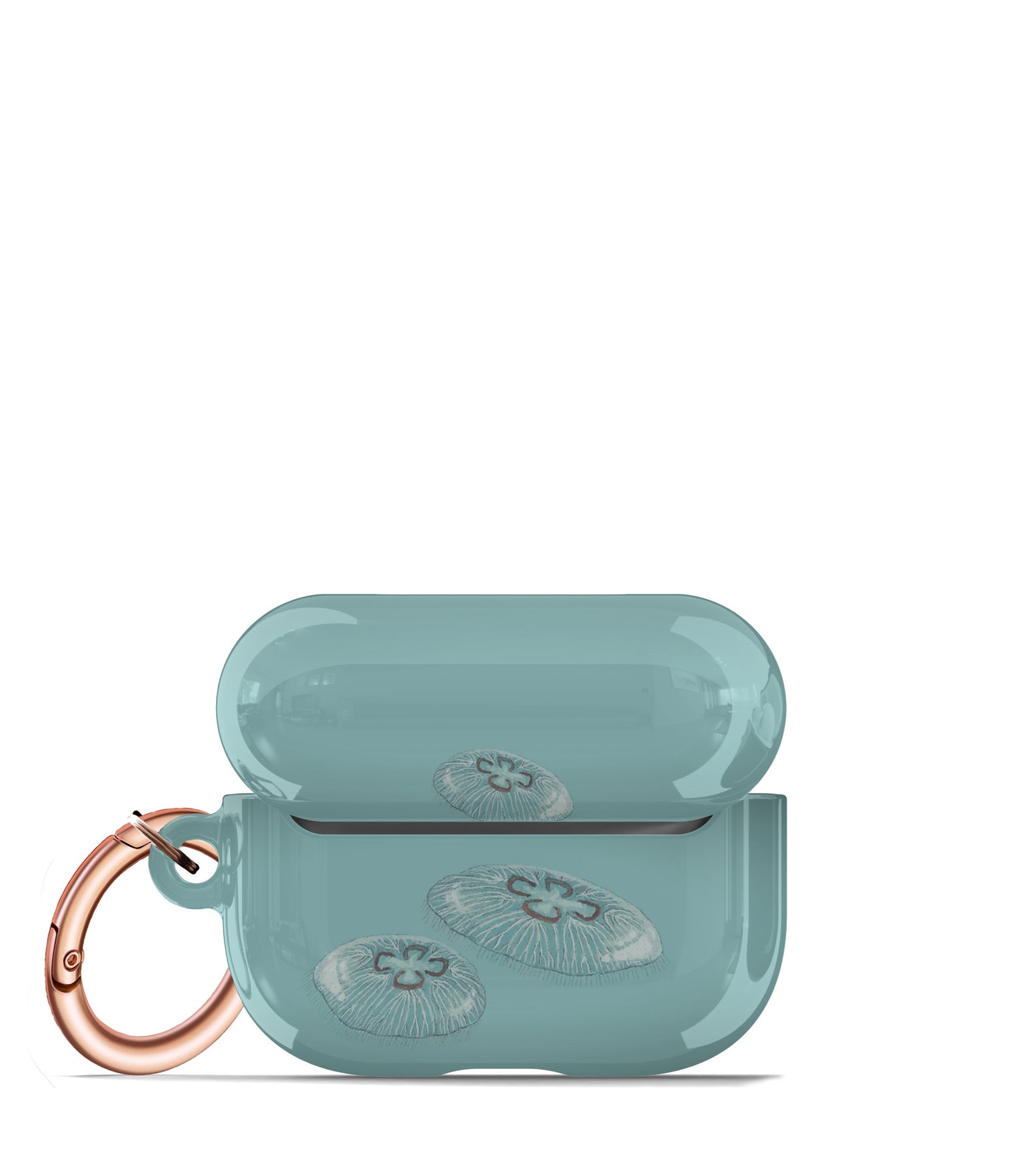 Jellyfish AirPod Case Ocean Print Airpods Pro Hard Cover Keychain AP ...
