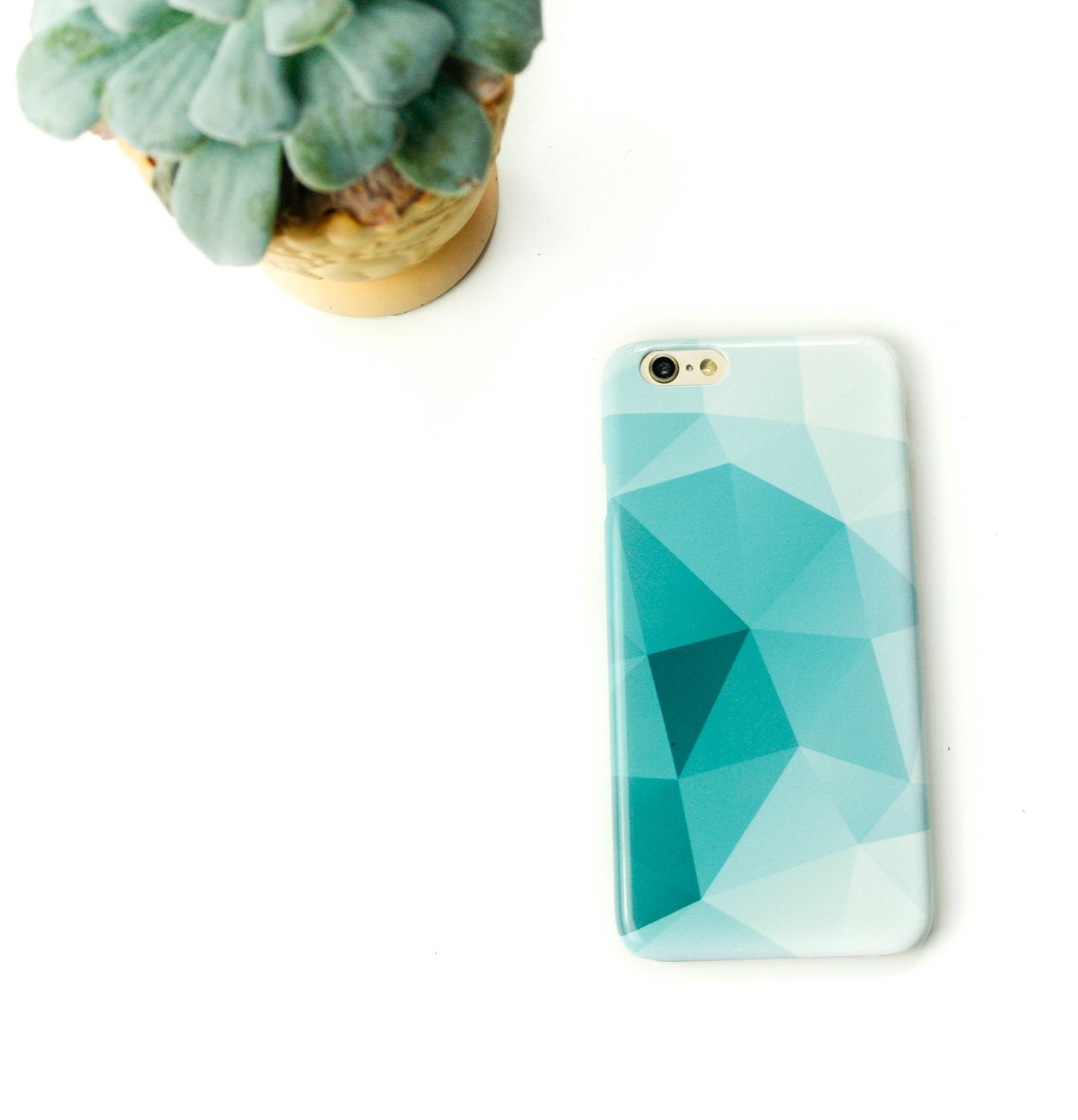 Teal Geometric Phone Case iPhone 14 Pro Max 13 12 Mini 17 16e 14 Plus ...