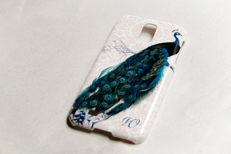 Peacock Galaxy Case, Pink Damask, Personalized Samsung Galaxy S23e S22 ...