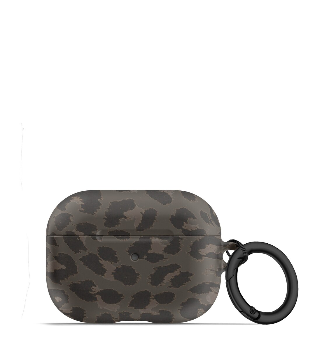 Black Leopard AirPod Case Animal Print Airpods Pro Hard Cover Keychain ...