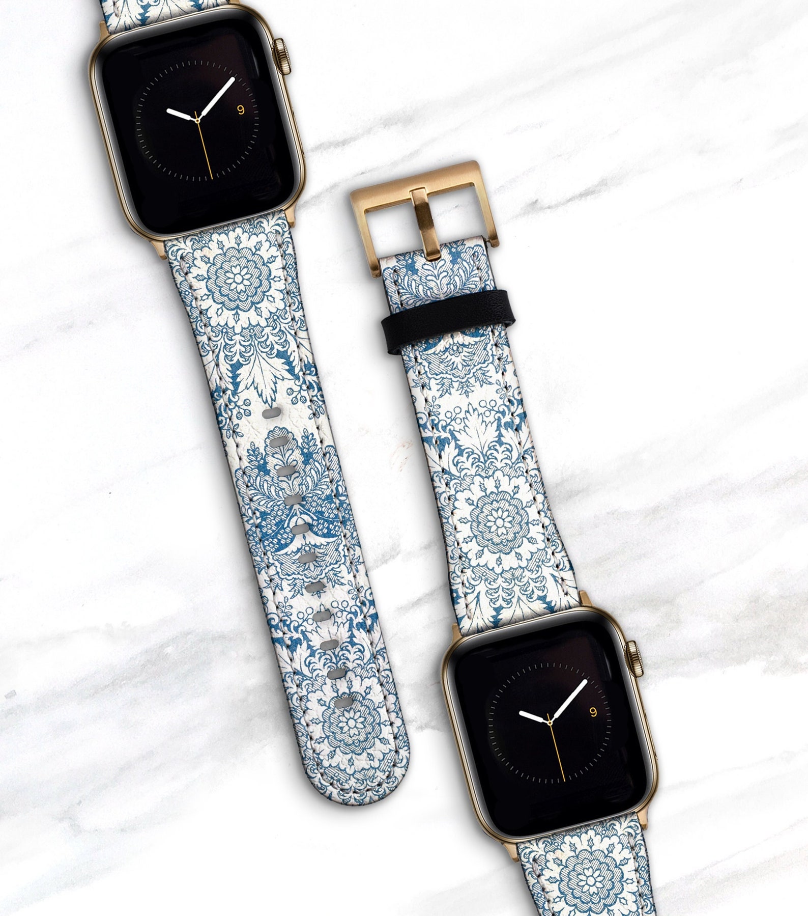 Indigo Apple Watch Band for 41mm 45mm 40mm 42mm 44mm 49mm Womens Boho ...