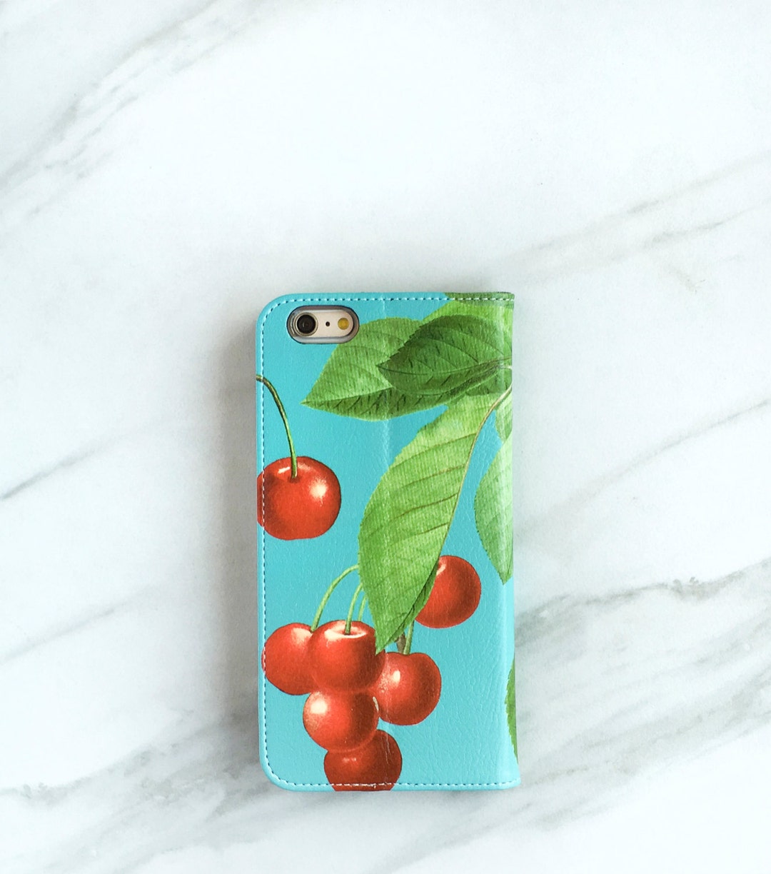 Cherry Retro Wallet Phone Case, iPhone 12 11 Pro SE 2020 16 13 14 Plus ...
