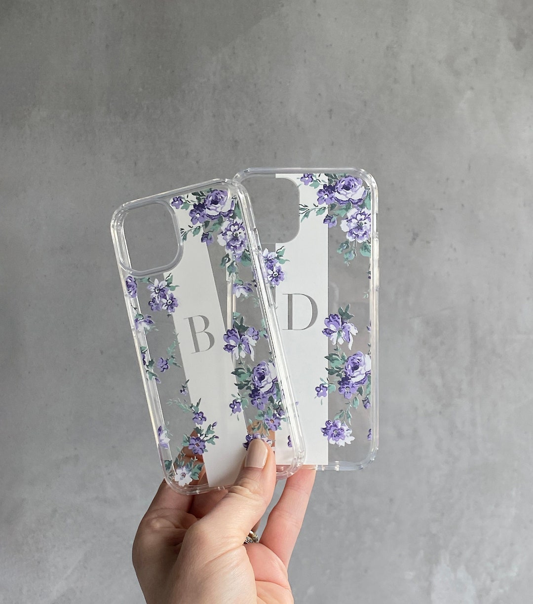 Aesthetic Floral Phone Case – Personalized Clear Coquette / Cottagecore ...