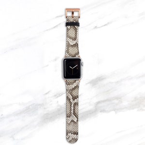 Apple Watch Band Roccia Python Print 40mm 38mm 42mm 44mm 49mm Faux ...