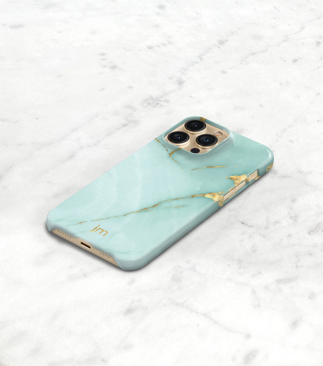 Turquoise Marble iPhone Case 15 14 Pro Max 13 16e 17 12 Teal Stone Aqua ...