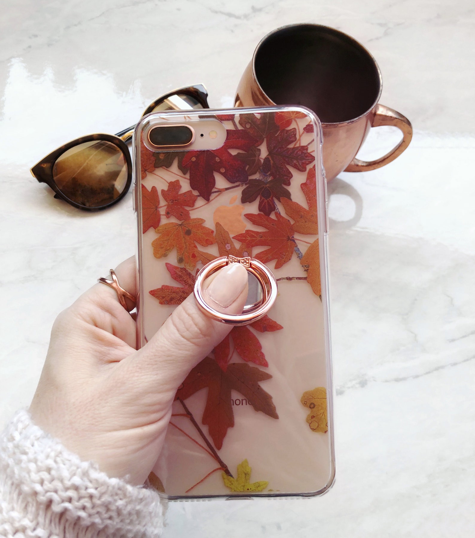 Fall Phone Case and Ring Grip for iPhone or Samsung Galaxy - iPhone 13 ...