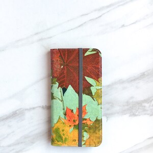Autumn Leaves Wallet Phone Case iPhone 12 11 Pro Xs 14 8 Plus Fall ...