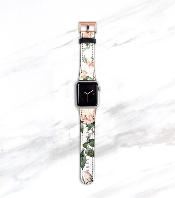 Rose Pattern Band for Apple Watch 41mm 45mm 40mm 38mm 42mm | Etsy