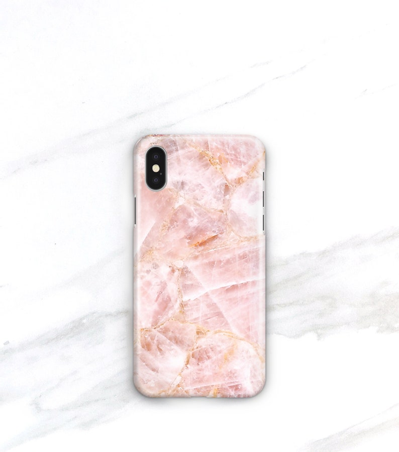 Rose Quartz Case With Ring Phone Grip Iphone or Galaxy - Etsy