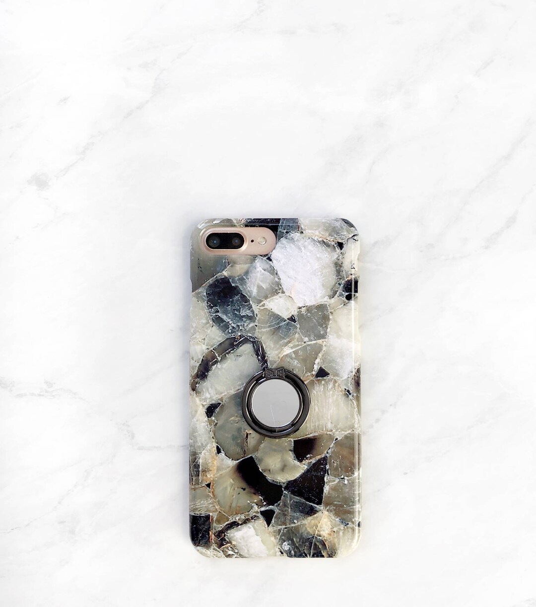 Ring Stand Phone Holder - Smoke Quartz Case iPhone and Samsung Galaxy ...