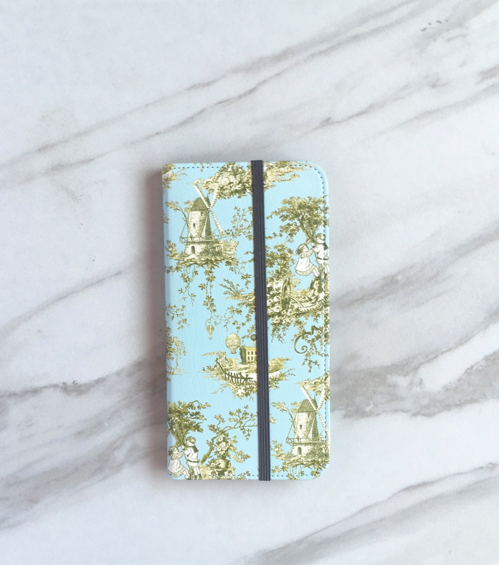 Phone Case French Country Toile Wallet Case Cottage Chic - Etsy
