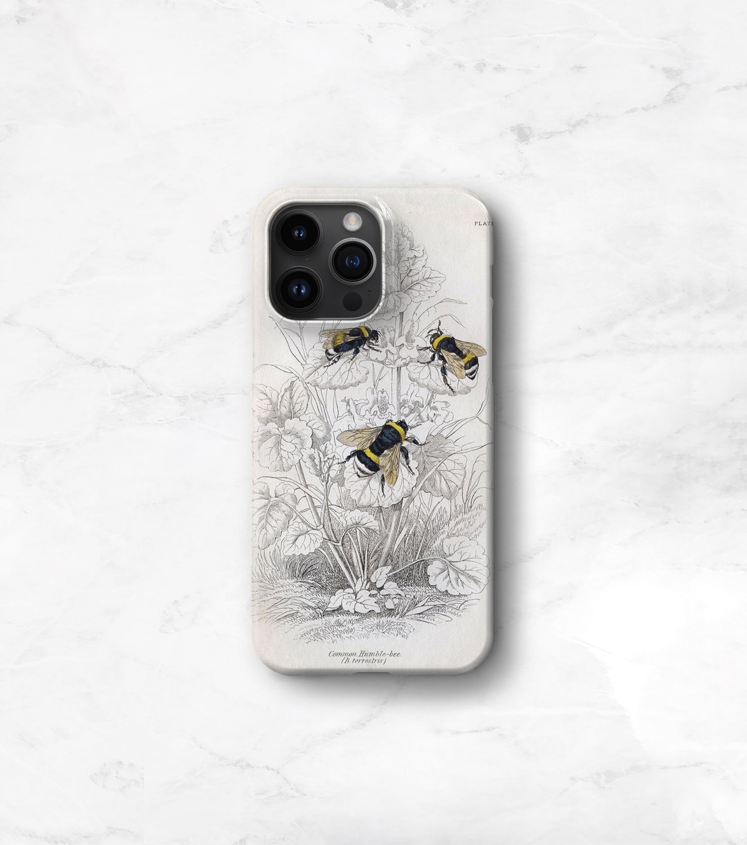 Bee Phone Case for Iphone, Samsung Galaxy or Pixel – Vintage Botanical ...