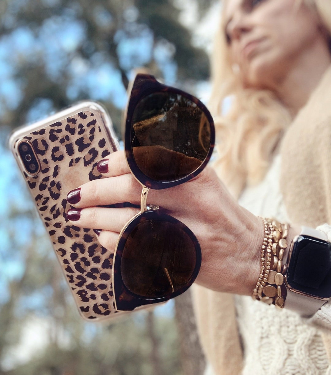 Leopard Print iPhone 15 13 12 11 Pro Xs Max Case Clear iPhone SE 14 Classic or Snow Leopard ...